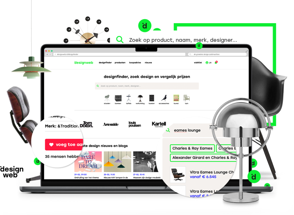 Designliefhebbers opgelet: via Designweb.nl scoor je design items